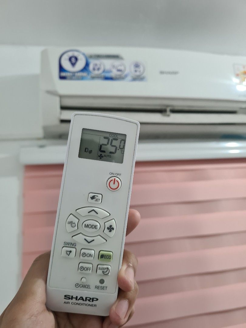 Sharp J-Tech Split-Type Aircon Inverter 1HP w/ Breaker, TV & Home ...