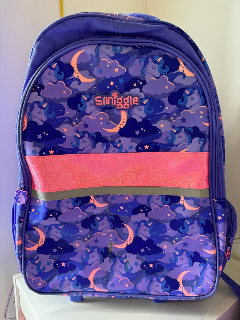 Smiggle Trolley Bag / School Bag / Beg Sekolah Roda, Babies & Kids ...