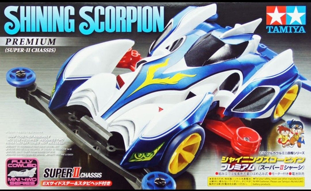 TAMIYA 19436 Mini4WD 1/32 Shining Scorpion PREMIUM (Super-II Chassis ...