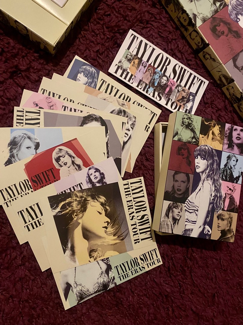 Taylor Swift Eras Tour VIP Box Merch - Postcard Set, Hobbies & Toys ...