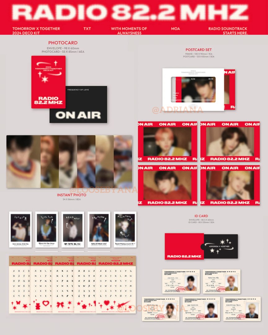 TXT DECO KIT 2024 Huening Kai set, Hobbies & Toys, Collectibles ...