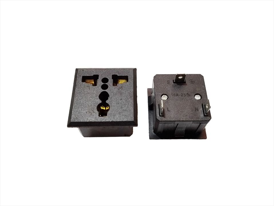 UNIVERSAL OUTLET 1-GANG 3-PIN 16A 250V 40mm MOUNTABLE HEAVY DUTY, BEST ...