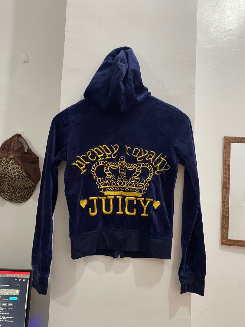 VINTAGE JUICY COUTURE ZIP UP HOODIE PREPPY ROYALTY, Women's Fashion ...