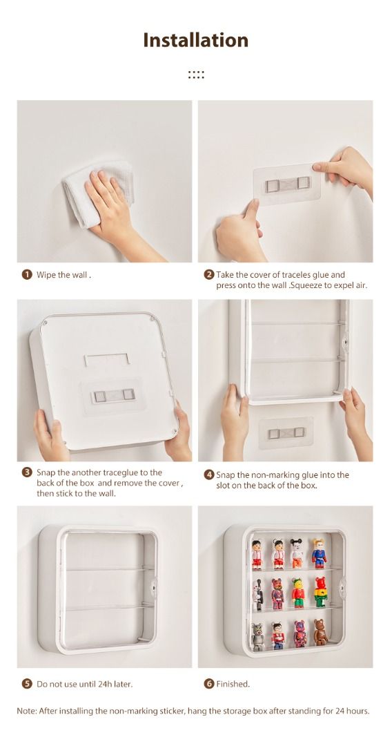Wall-Mounted Acrylic display case | Wall mount display | Toy Organizer ...