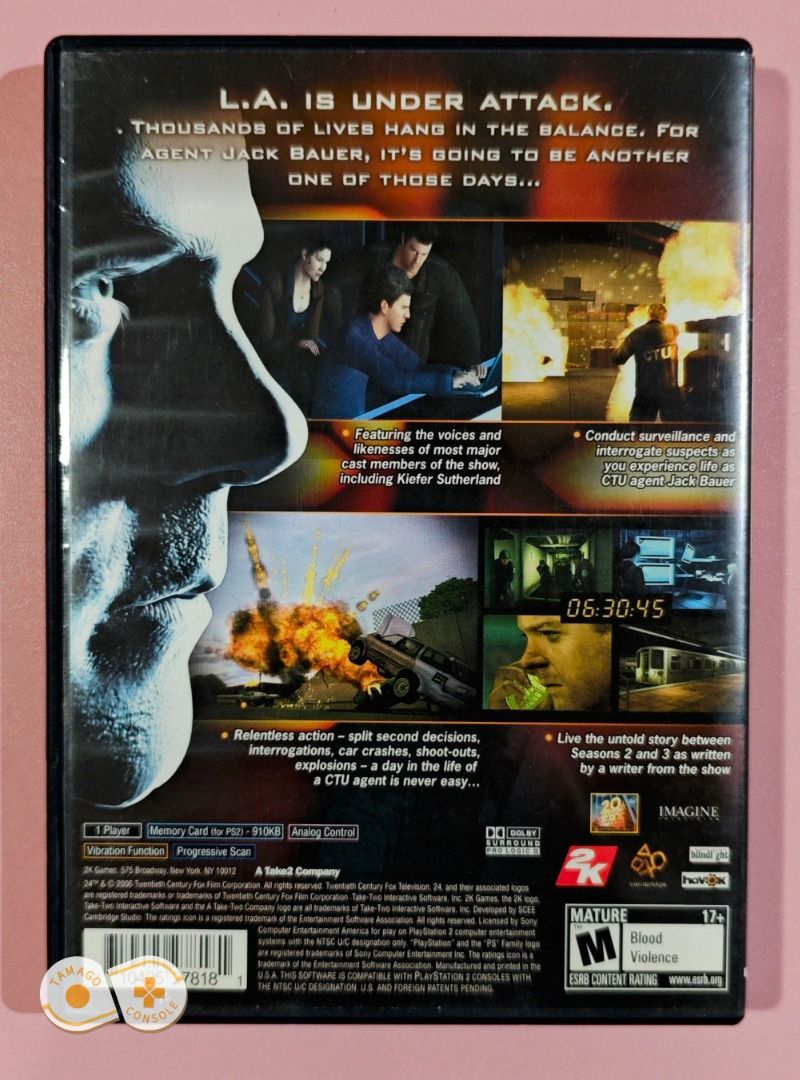 24 the Game - [PS2 Game] [NTSC - ENGLISH Language], Video Gaming, Video ...