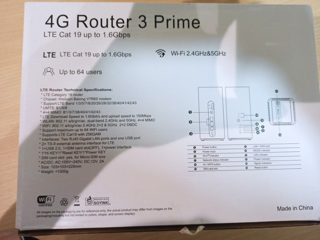 4G Router 3 Prime (Huawei B818-263), Computers & Tech, Parts ...