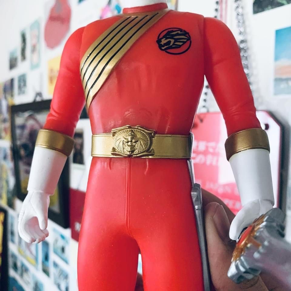 百獣戦隊ガオレンジャー ガオレット GAORED 獅子走 百獸戰隊 牙吠連者 牙吠紅 紅獅戰士 附獸皇劍 東映 超級戰隊系列 軟膠玩具 ...