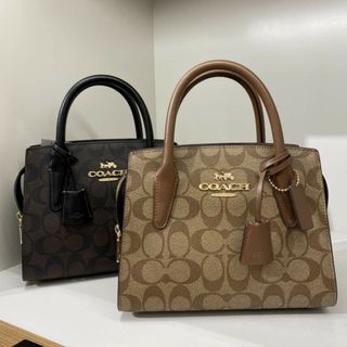 Coach Mini Gallery Crossbody Bag in Signature Canvas in Brown/Black ...