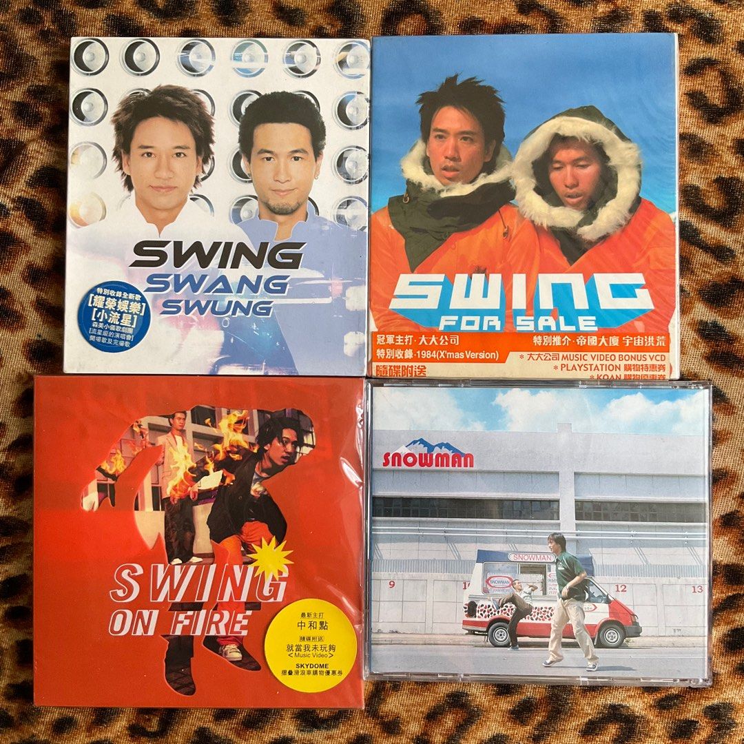 [全新] SWING 二人組合專輯及精選 CD 三隻 送 首張專輯 SNOWMAN CD Eric Kwok 郭偉亮 Jerald 陳哲廬 ...