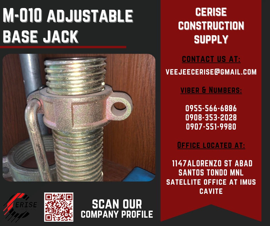 adjustable base jack, Commercial & Industrial, Construction & Building ...