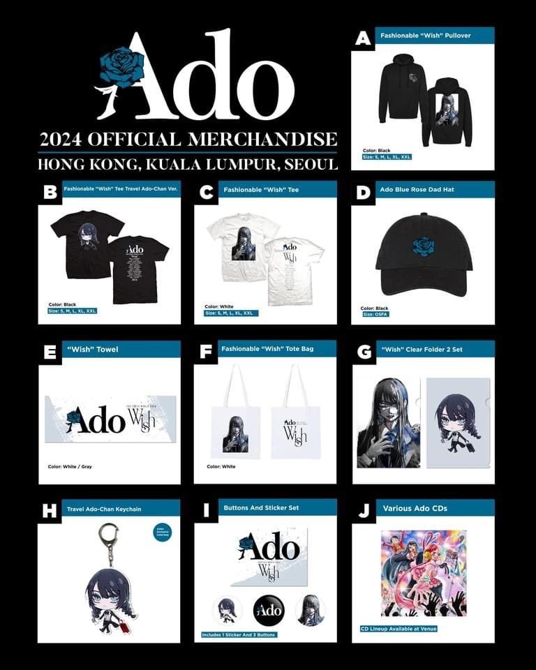 Ado Live Goods 代購, 興趣及遊戲, 收藏品及紀念品, 明星周邊 - Carousell