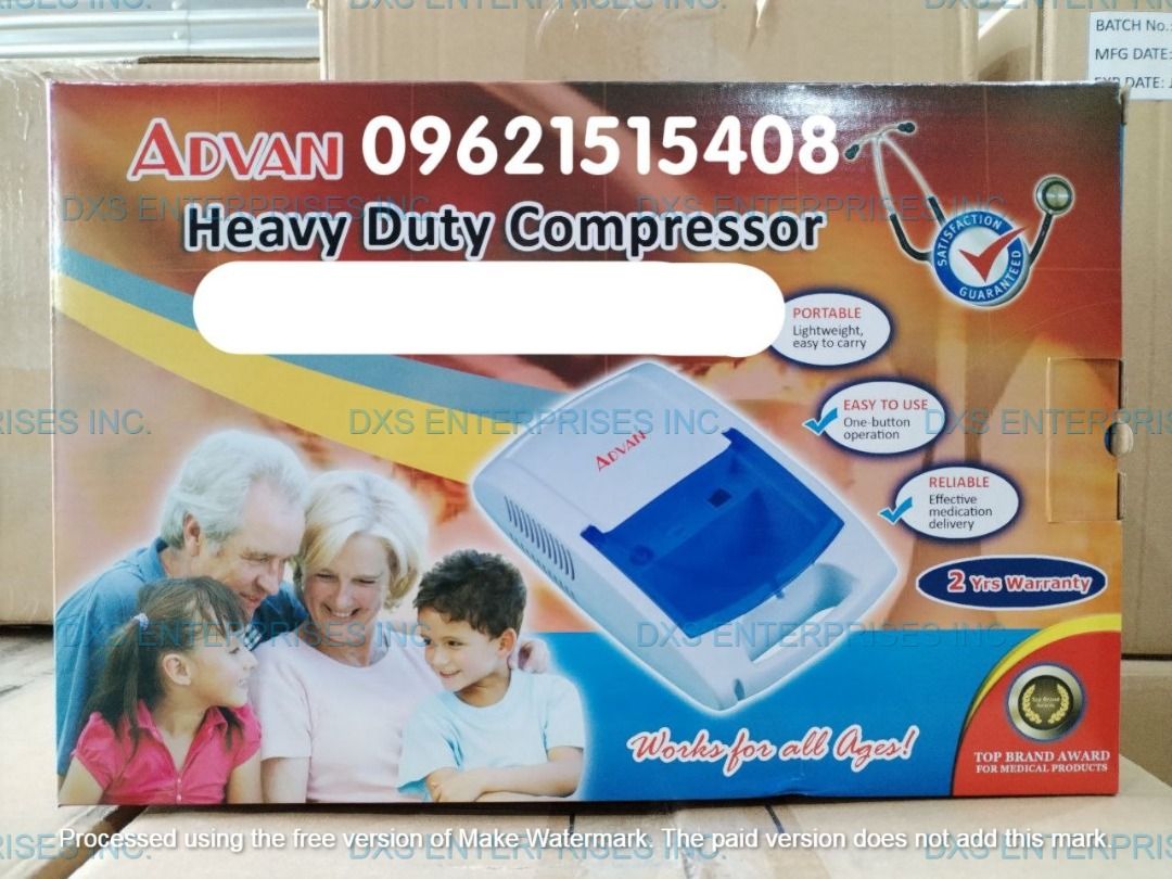 ADVAN HEAVY DUTY NEBULIZER COMPRESSOR- COMPLETE SET; ON STOCK, Health ...