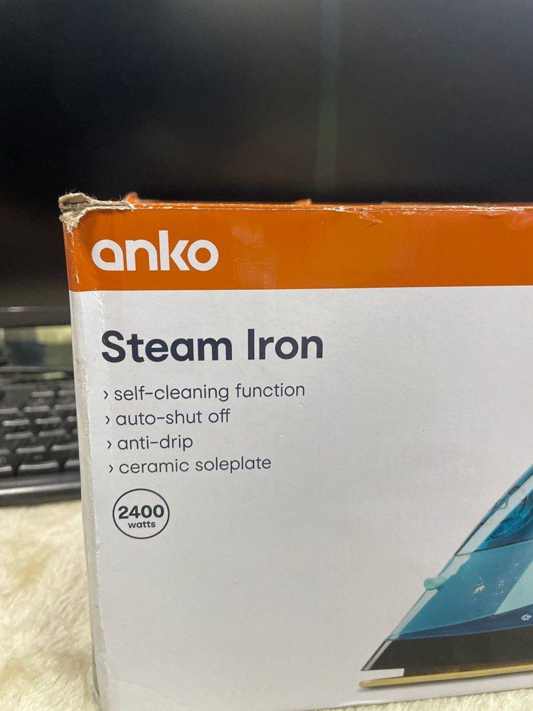 Anko Steam Iron 220v, TV & Home Appliances, Irons & Steamers on Carousell