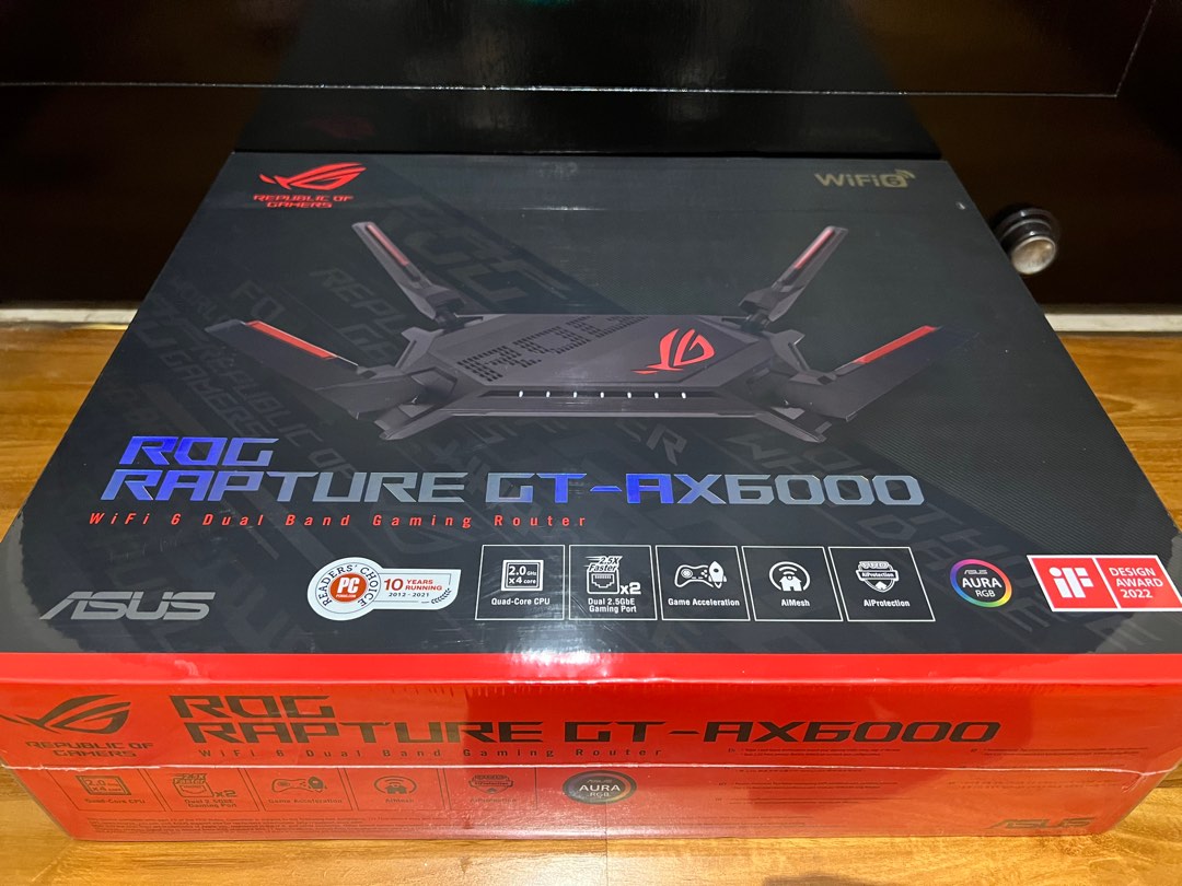 Asus ROG Rapture GT-AX6000 WIFI 6 router, Computers & Tech, Office ...