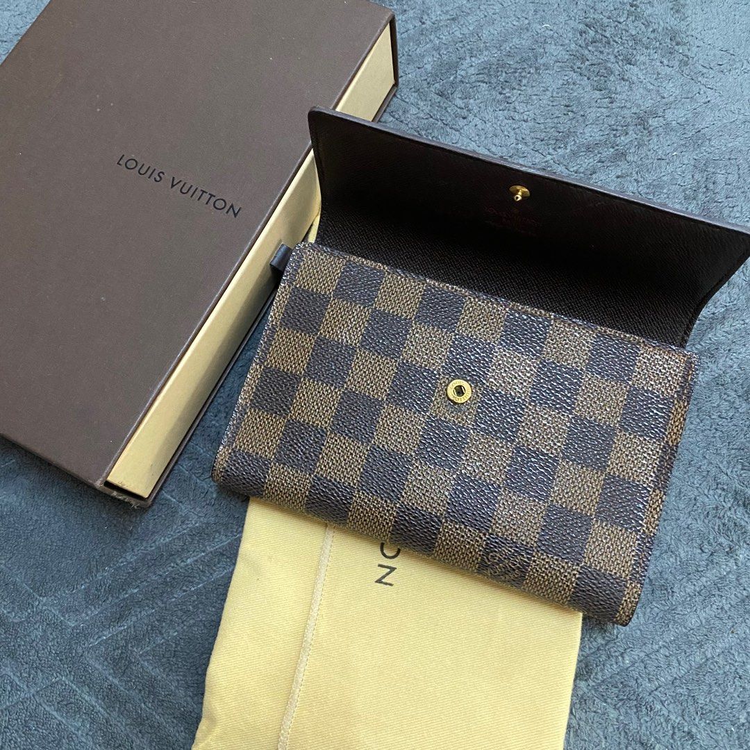 Authentic LV Damier wallet, Luxury, Bags & Wallets on Carousell