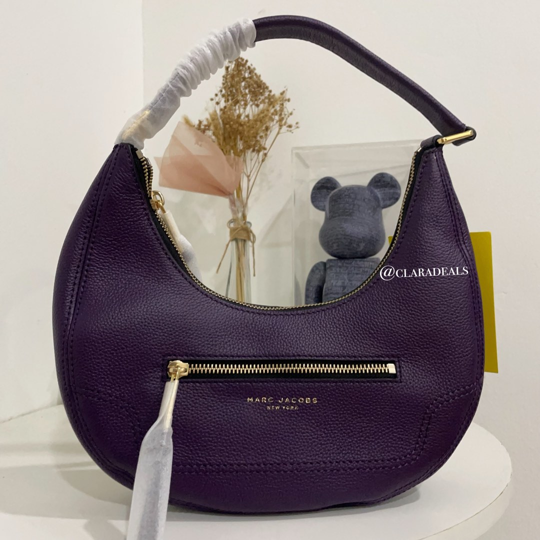 Authentic MJ Small Leather Crescent Shoulder Bag, Luxury, Bags & Wallets on Carousell