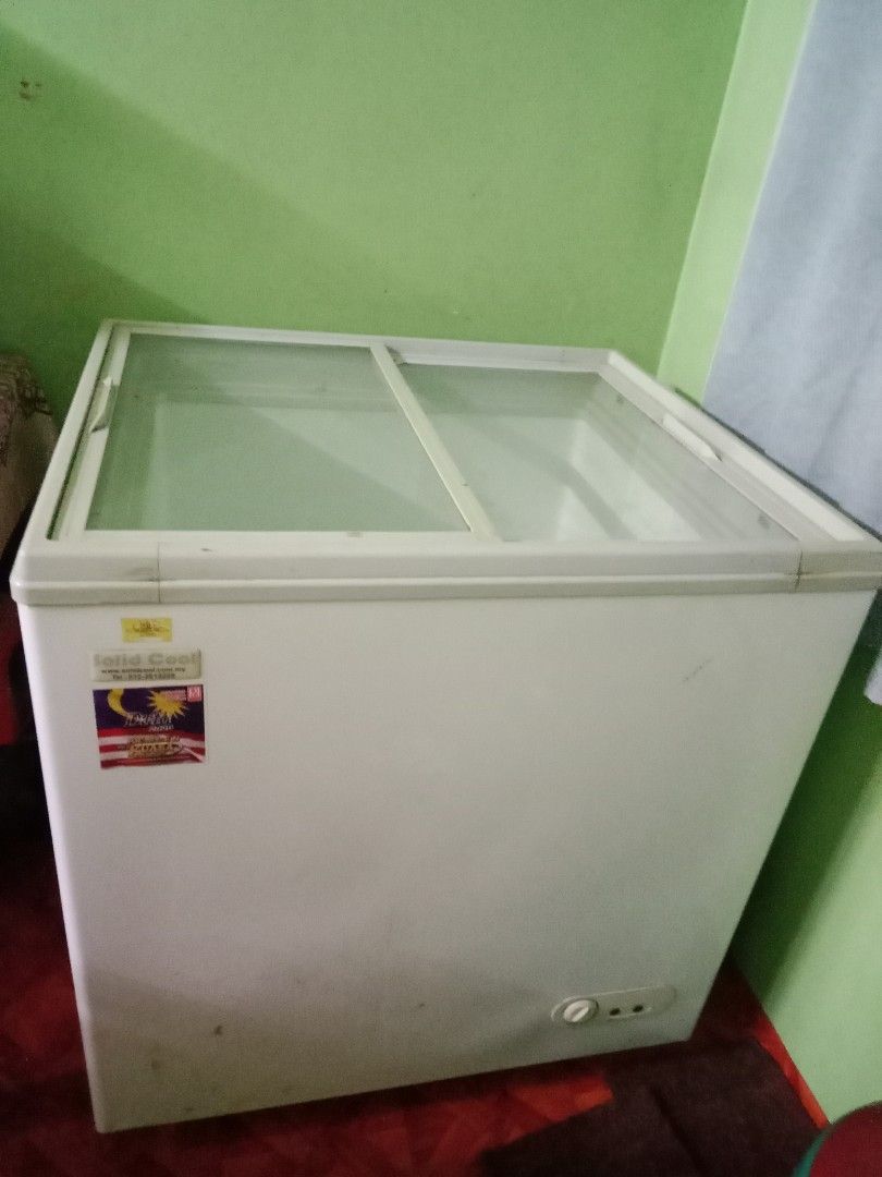 Chest freezer glass door (250L), TV & Home Appliances, Kitchen ...