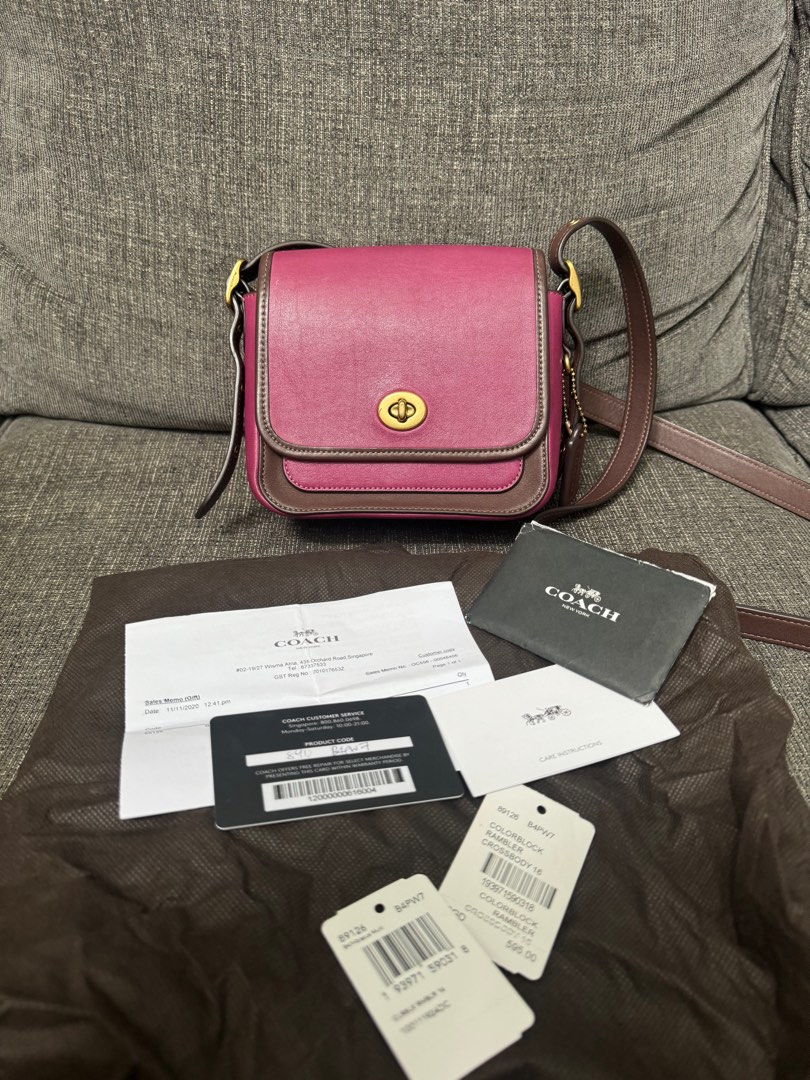 Coach rambler crossbody, Barang Mewah, Tas & Dompet di Carousell