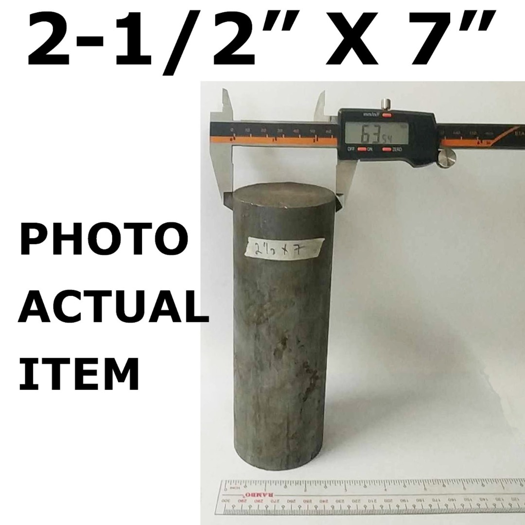 CRS SHAFTING 2-1/2" X 7" COLD ROLLED STEEL CR SHAFTING ROUND BAR ...