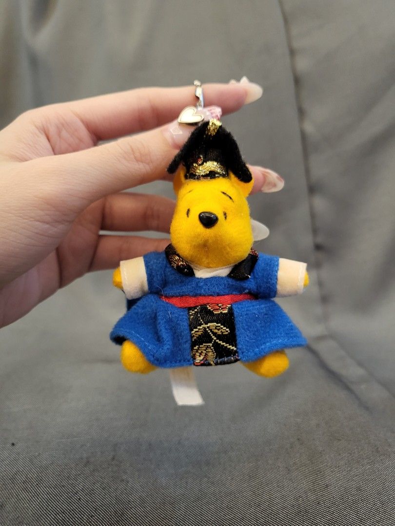 Disney Pooh Japanese Prime Minister Plushie Keychain, Hobbies & Toys ...