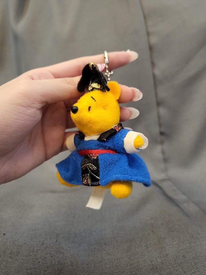 Disney Pooh Japanese Prime Minister Plushie Keychain, Hobbies & Toys ...