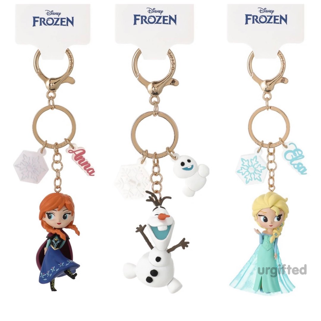 Frozen Keychains by Miniso (Elsa Anna Olaf), Hobbies & Toys, Stationary ...