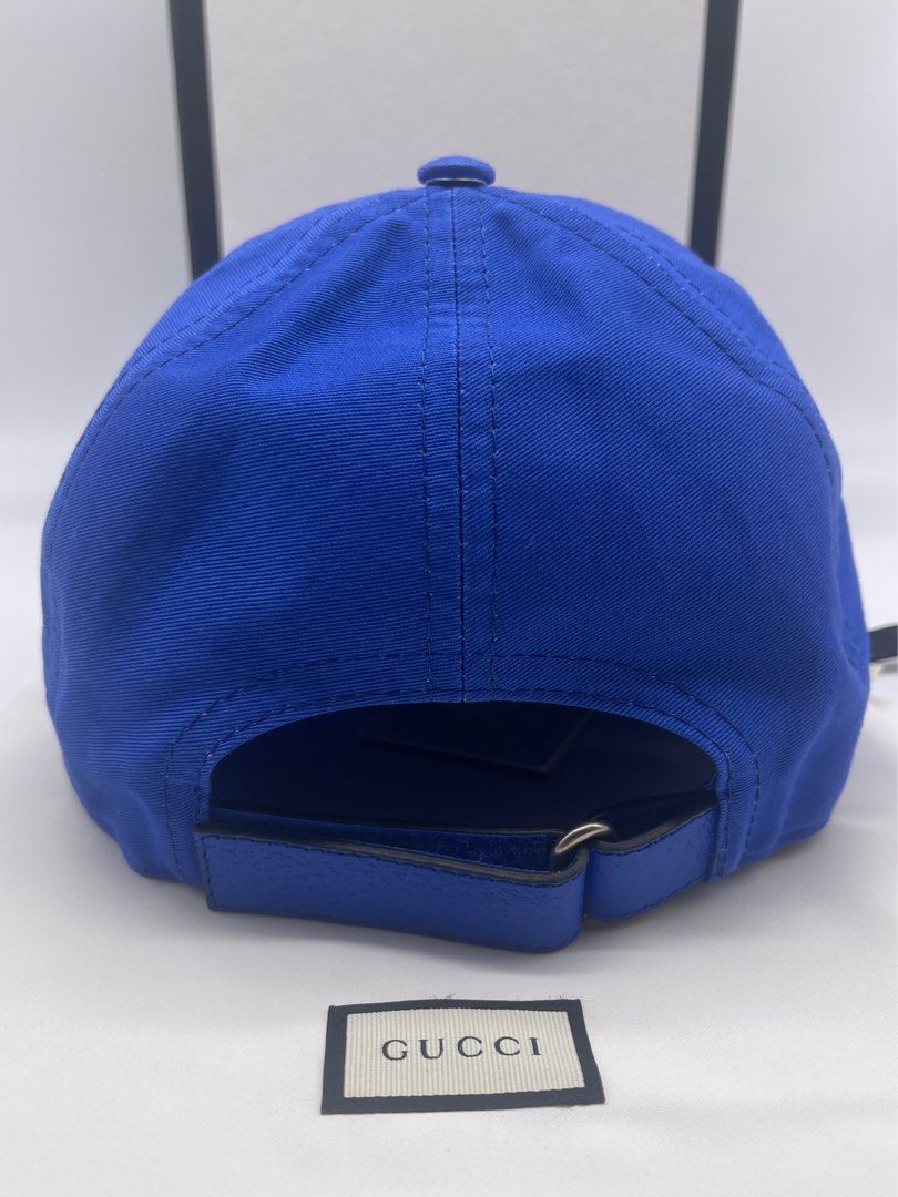 Gucci 100 Centennial Royal Blue Baseball Cap, Luxury, Accessories on ...