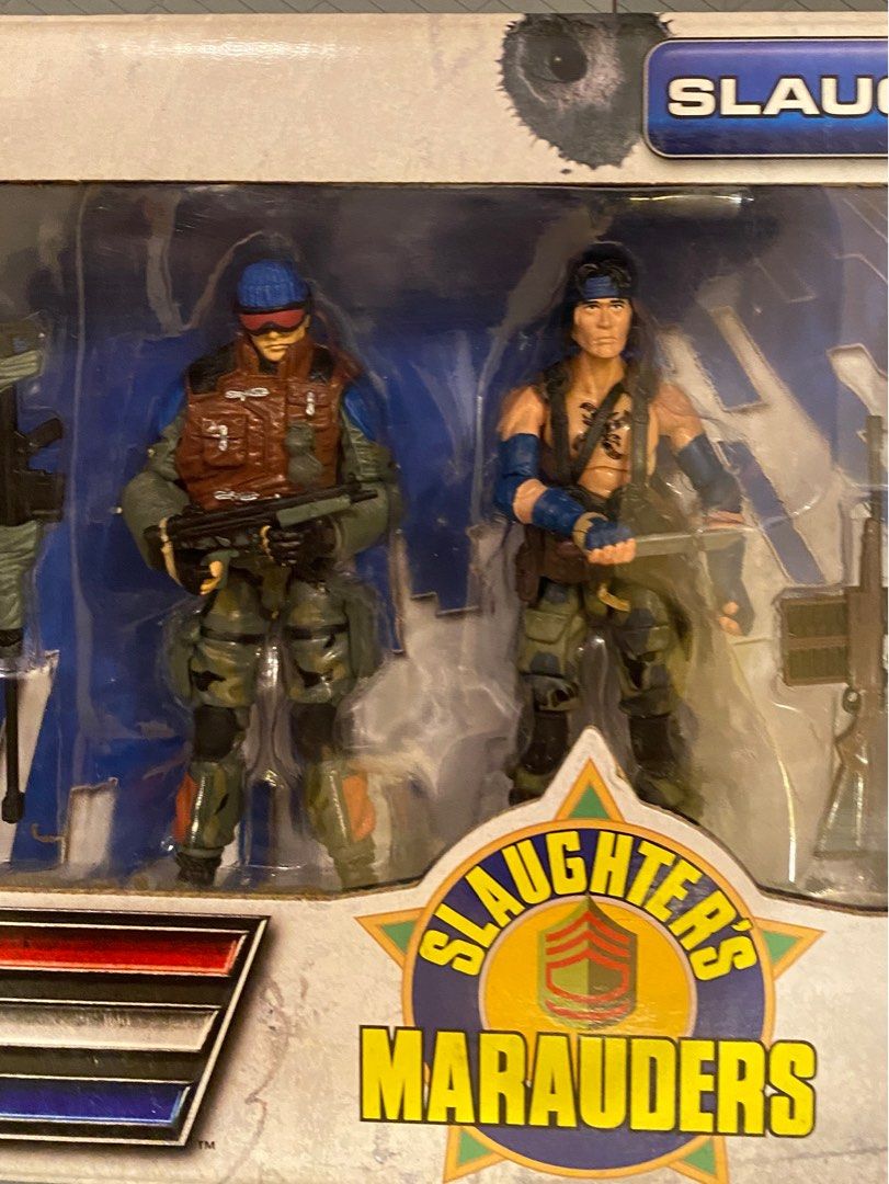 Hasbro Gl Joe Slaughters Marauders Battle 7 Figures set 3.75, 興趣及遊戲, 玩具 ...