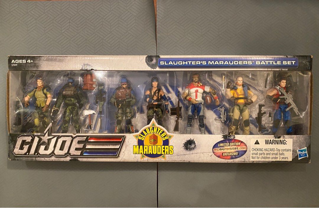 Hasbro Gl Joe Slaughters Marauders Battle 7 Figures set 3.75, 興趣及遊戲, 玩具 ...