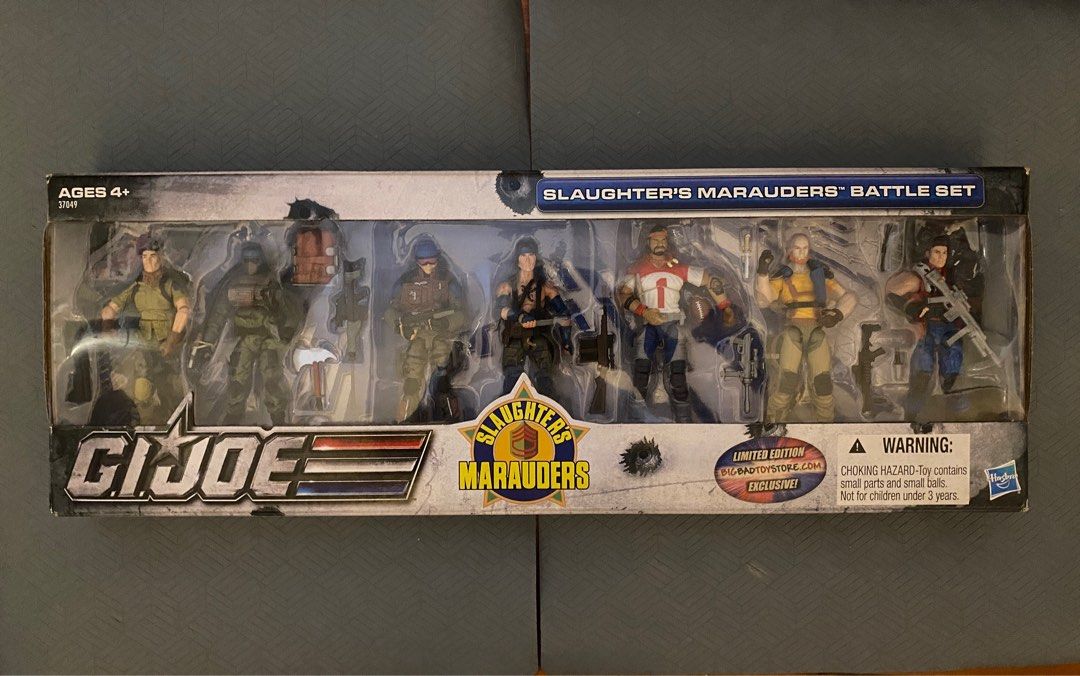 Hasbro Gl Joe Slaughters Marauders Battle 7 Figures set 3.75, 興趣及遊戲, 玩具 ...