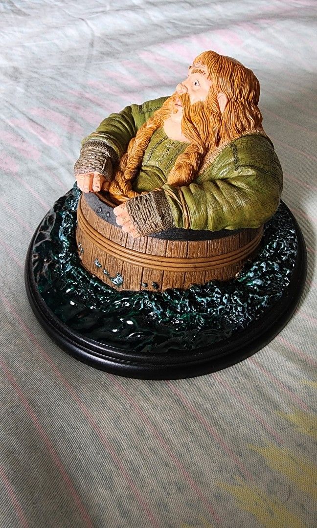 Hobbit Mini Statue Bombur Barrel Rider - Mini Statue, Black, Hobbies ...