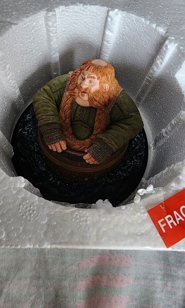 Hobbit Mini Statue Bombur Barrel Rider - Mini Statue, Black, Hobbies ...