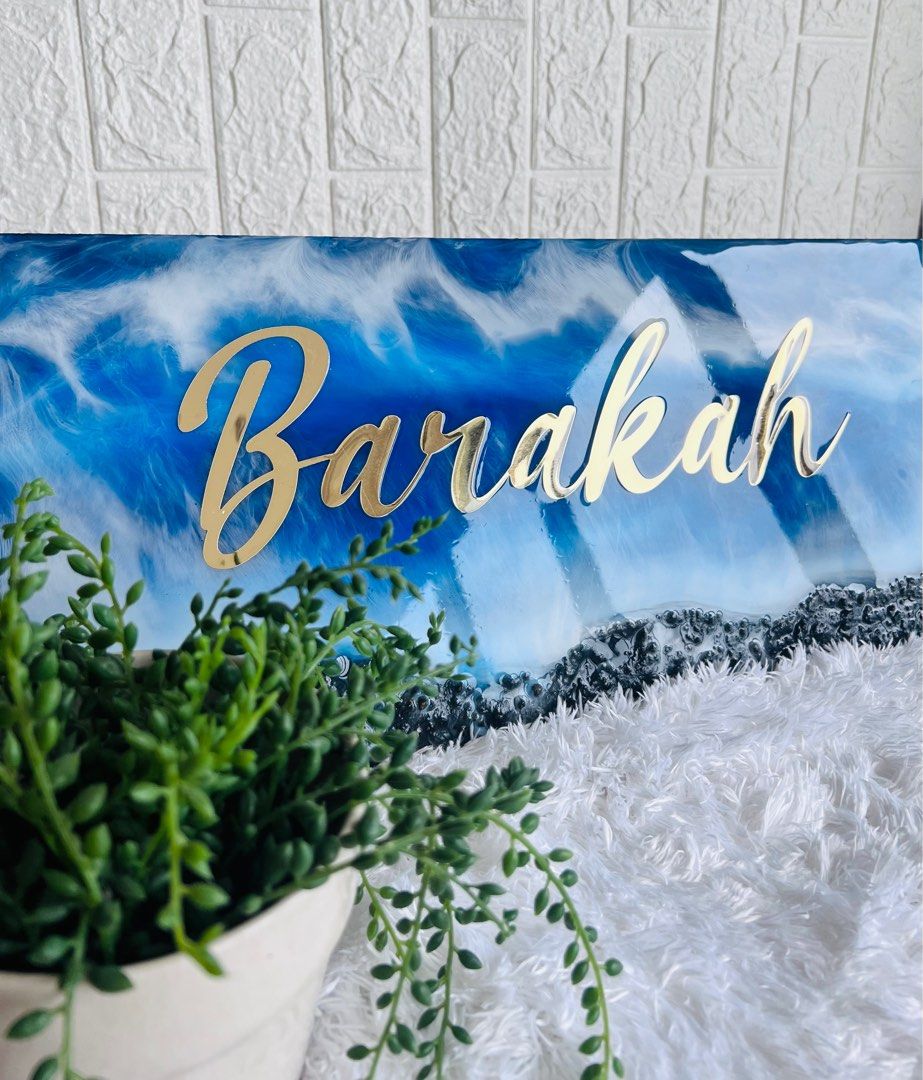 Resin door signage/ resin name boardHome Decor/ Resin Door Signage ...