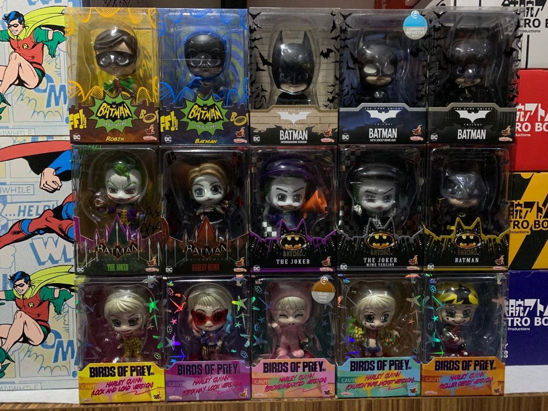 Hot Toys Cosbaby Cosrider Batman Superman Joker harley quinn the ...