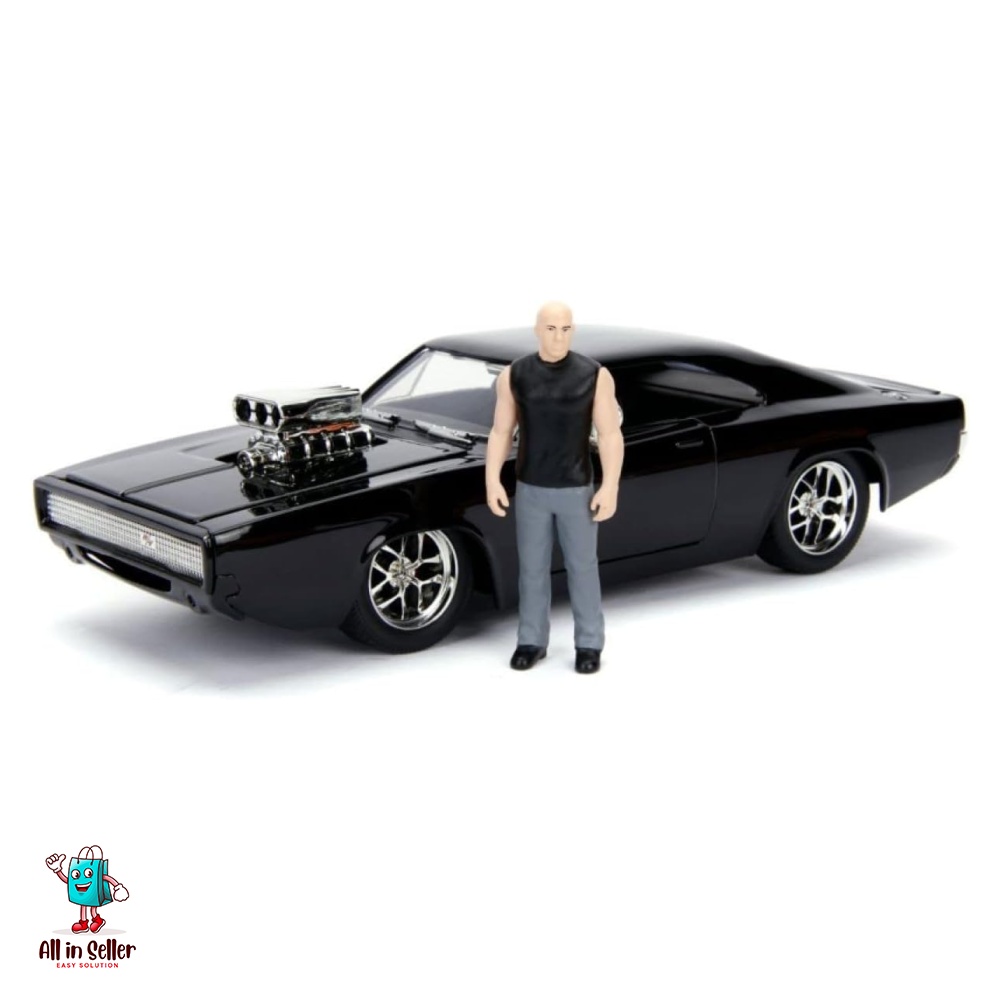 Jada Toys Fast & Furious Dom & Dodge Charger R/T, 1:24 Scale Build n ...
