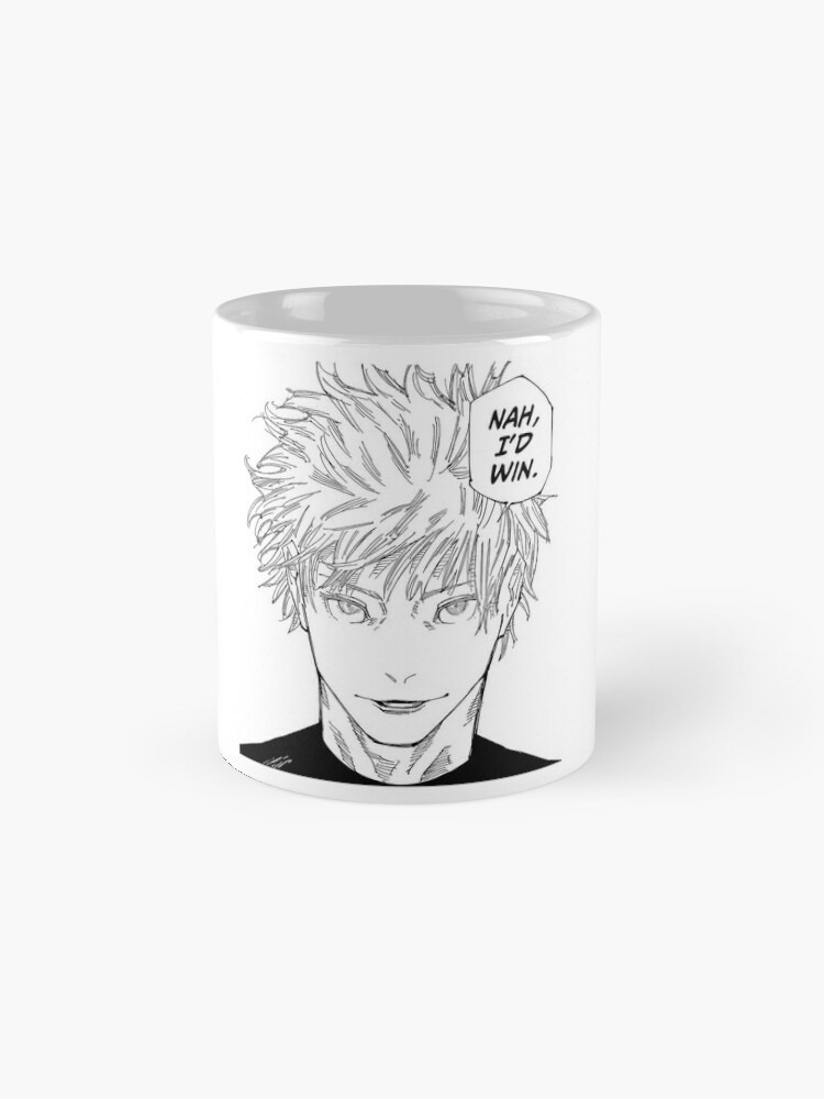 Jujutsu Kaisen Gojo Satoru Nah I'd Win Cup Fanart Printed Gift Mug ...