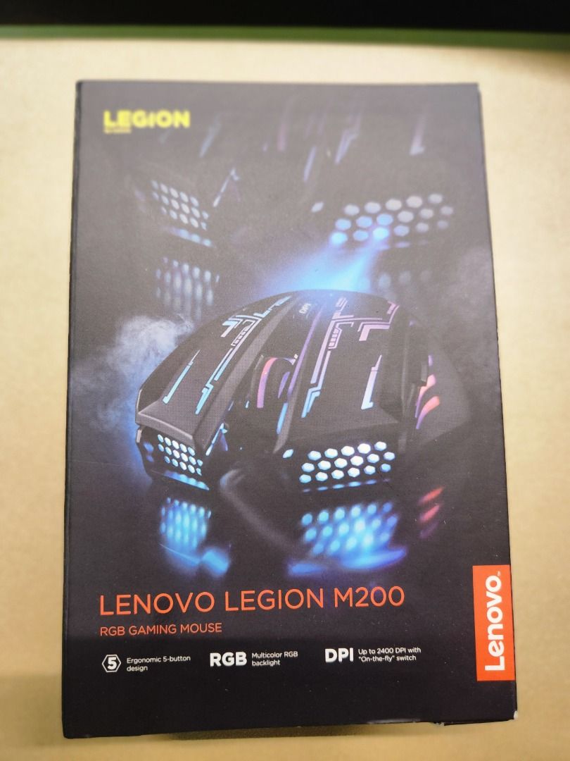 Lenovo Legion M200 RGB Gaming Mouse, 5-button design, up to 2400 DPI ...