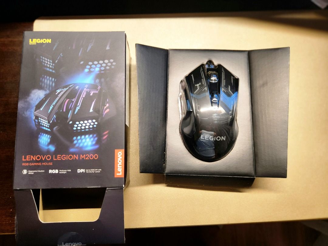 Lenovo Legion M200 RGB Gaming Mouse, 5-button design, up to 2400 DPI ...