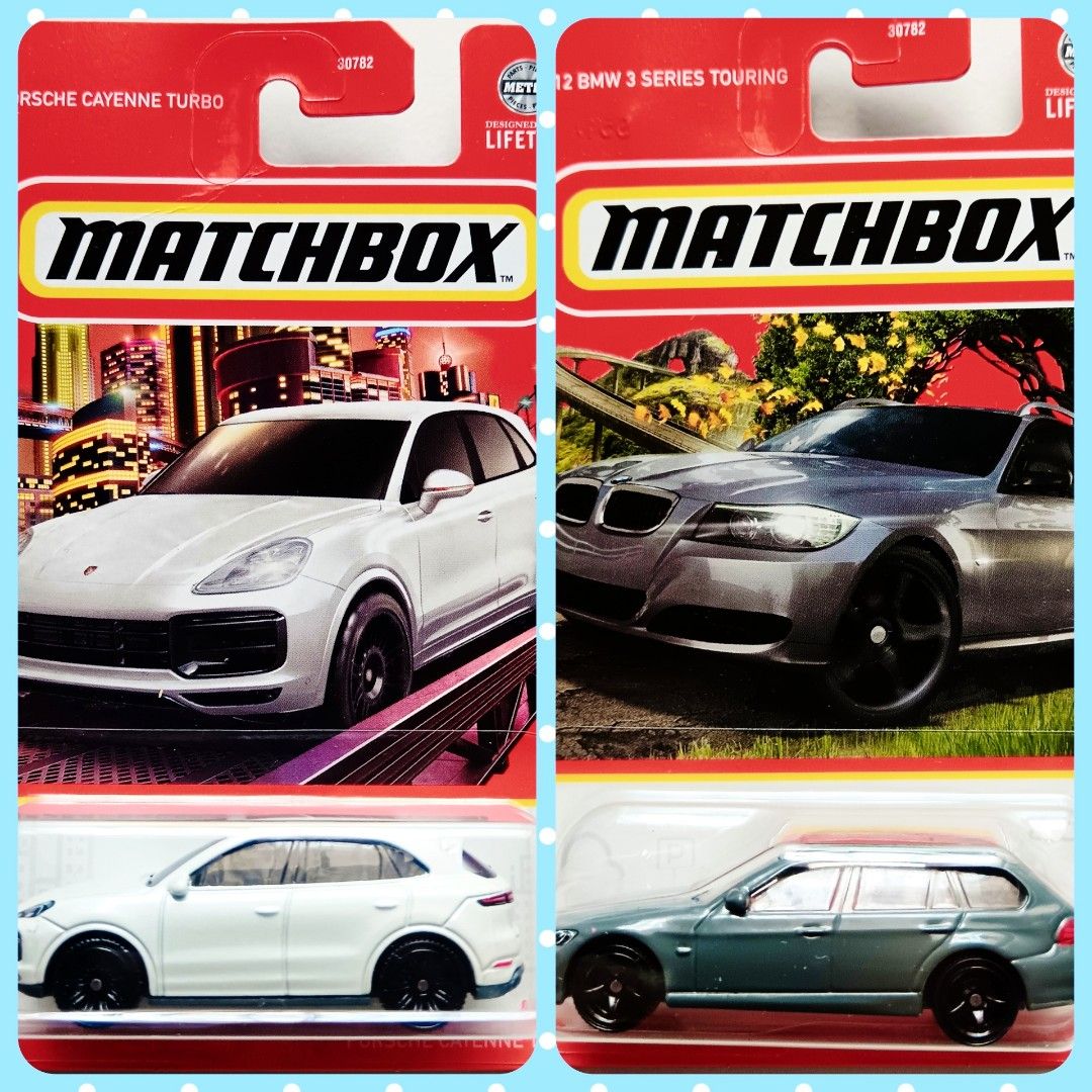 MATCHBOX DOUBLE BUNDLE Porsche Cayenne Turbo + Mazda RX-8 + BMW 3 ...