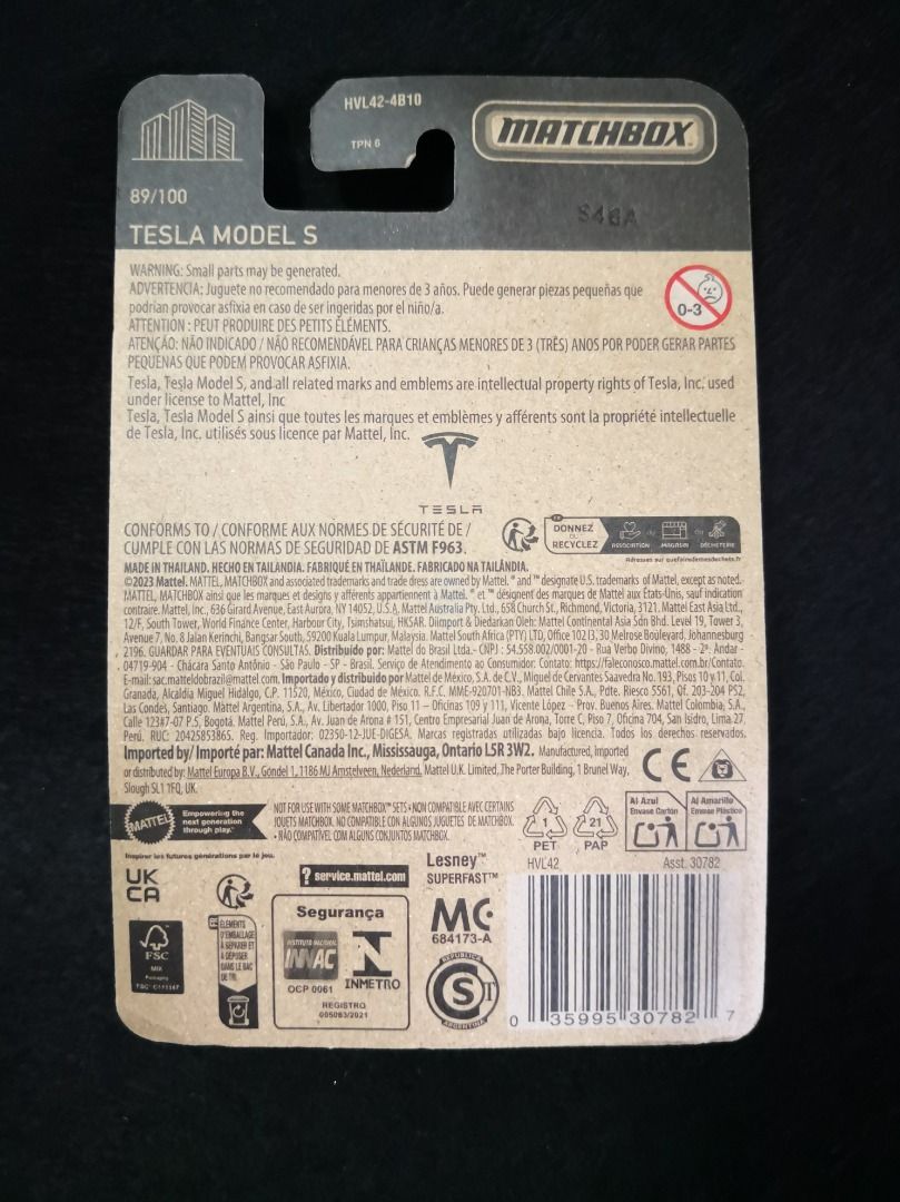 Matchbox Tesla Model S Red 2024, Hobbies & Toys, Toys & Games on Carousell