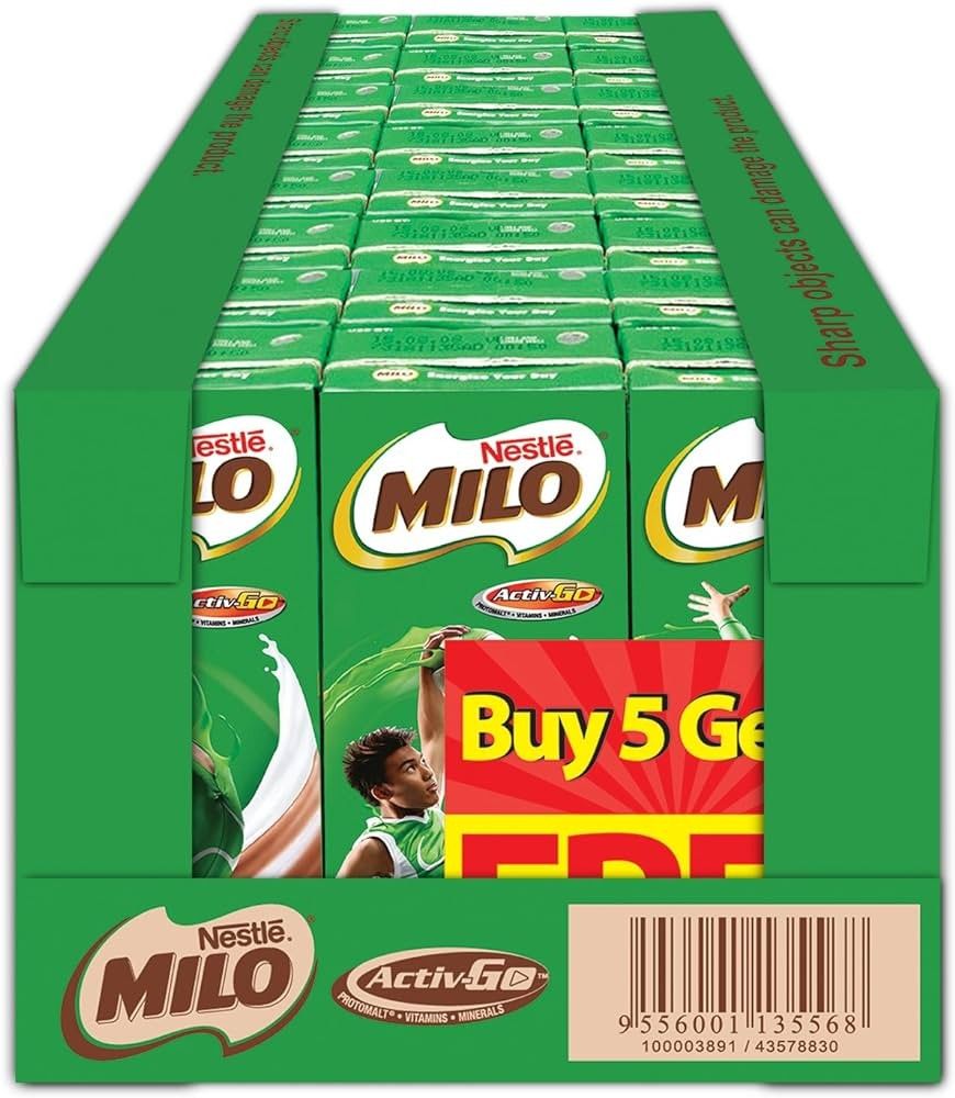 Milo Packet Drink. 24 x 200 ml per carton. Best Before: January 2025 ...