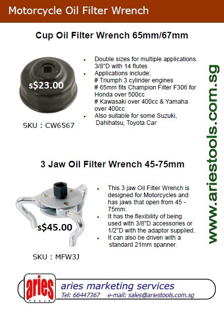 Motorcycle Car Oil filter opener. Motorcycle 3 Jaw Engine Oil Filter ...