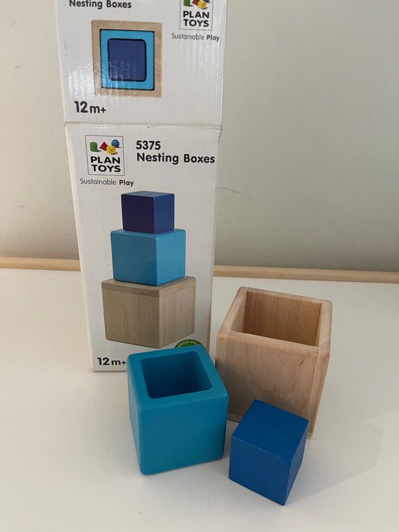 Plan Toys Nesting Boxes, Hobbies & Toys, Toys & Games on Carousell