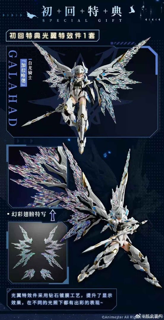 [Q2 2024] Animester White Dragon Knight 1/12 Galahad Model Kit, Hobbies ...