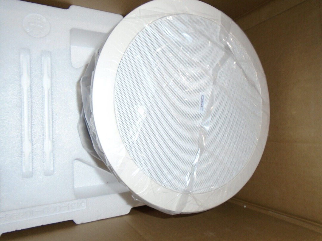 QSC AD-C6T AD-C6T-LP Two-Way Low Profile Ceiling Loudspeakers White ...