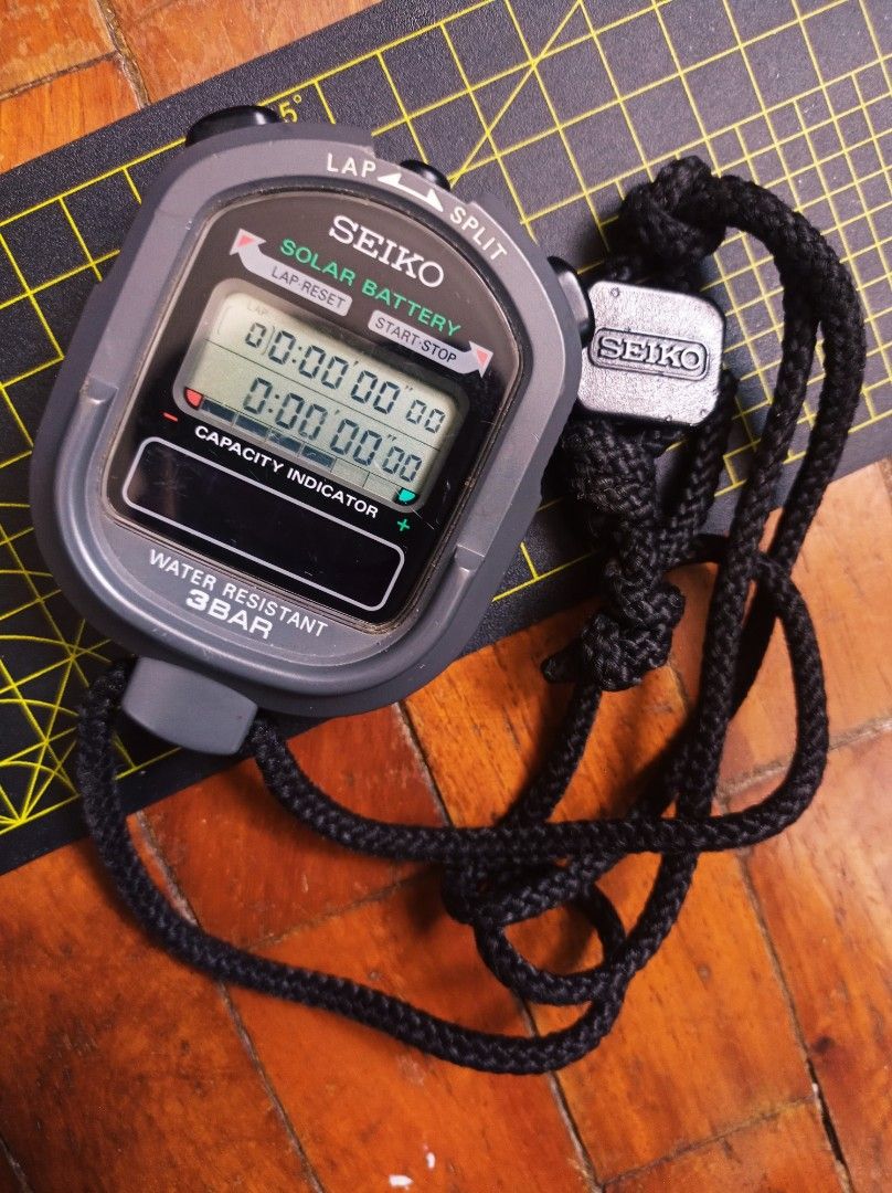 SEIKO Solar Sports Timer StopWatch JAPAN, Sports Equipment, Other ...