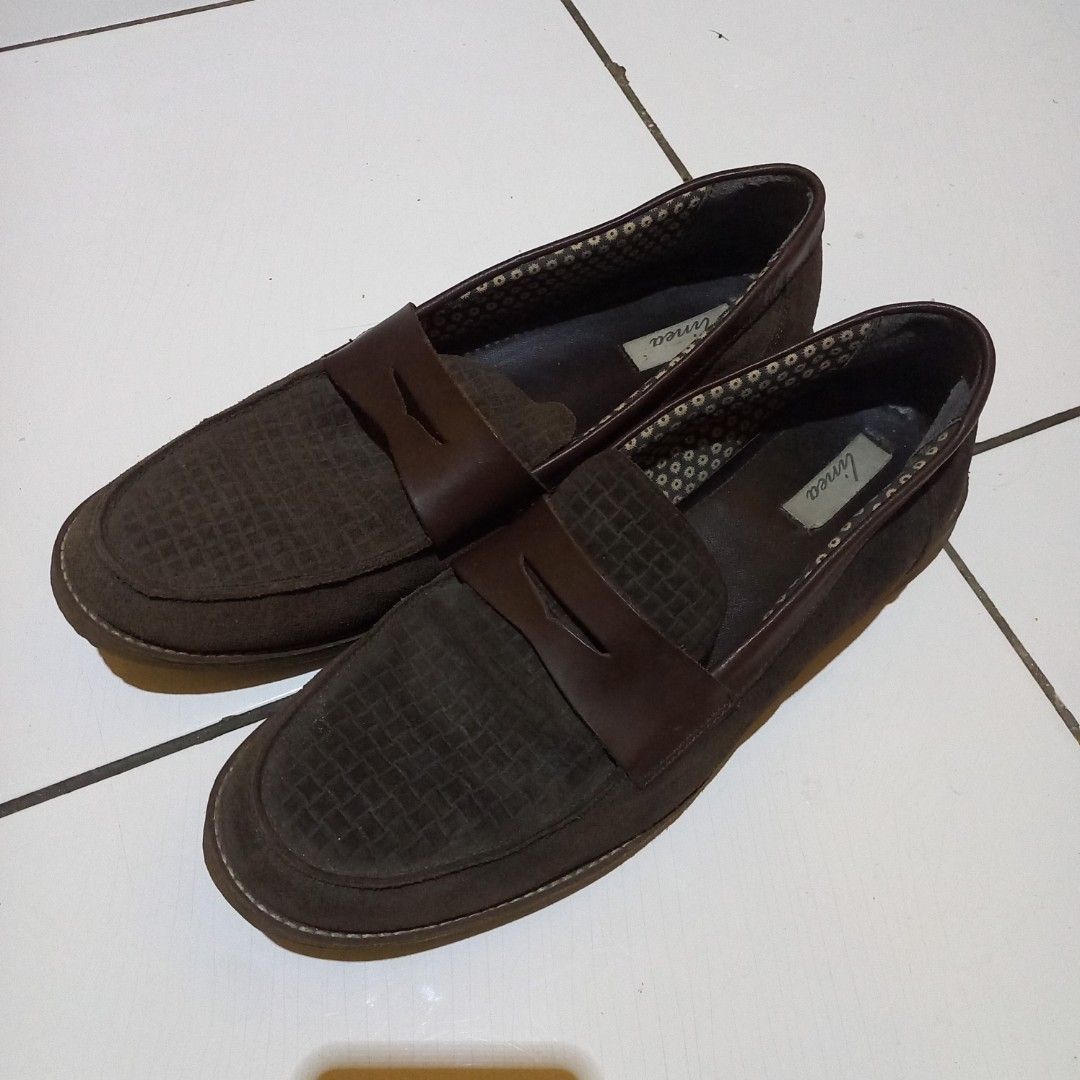 sepatu kulit linea slip on original, Fesyen Pria, Sepatu , Sepatu ...