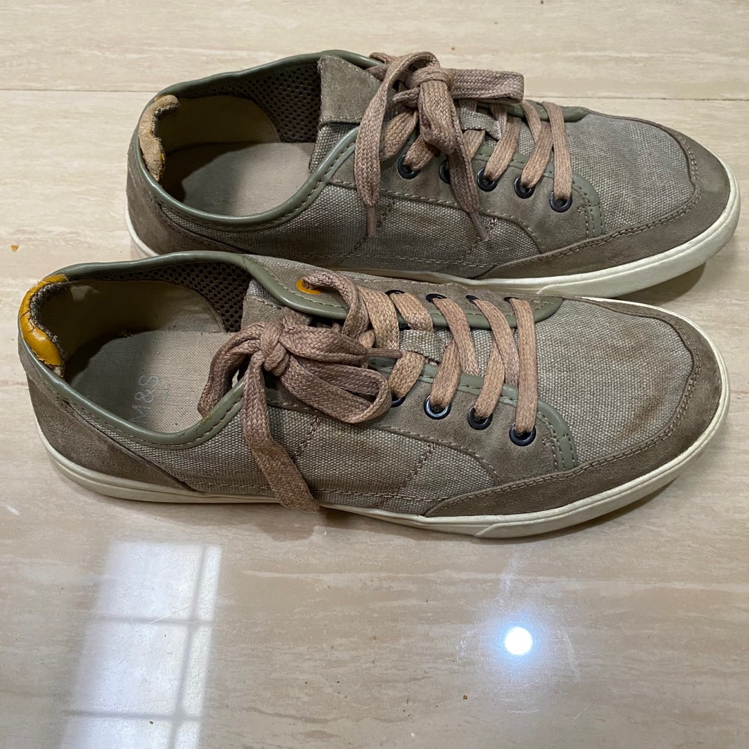 Sepatu Sneakers Mark and Spencers Original, Fesyen Pria, Sepatu ...