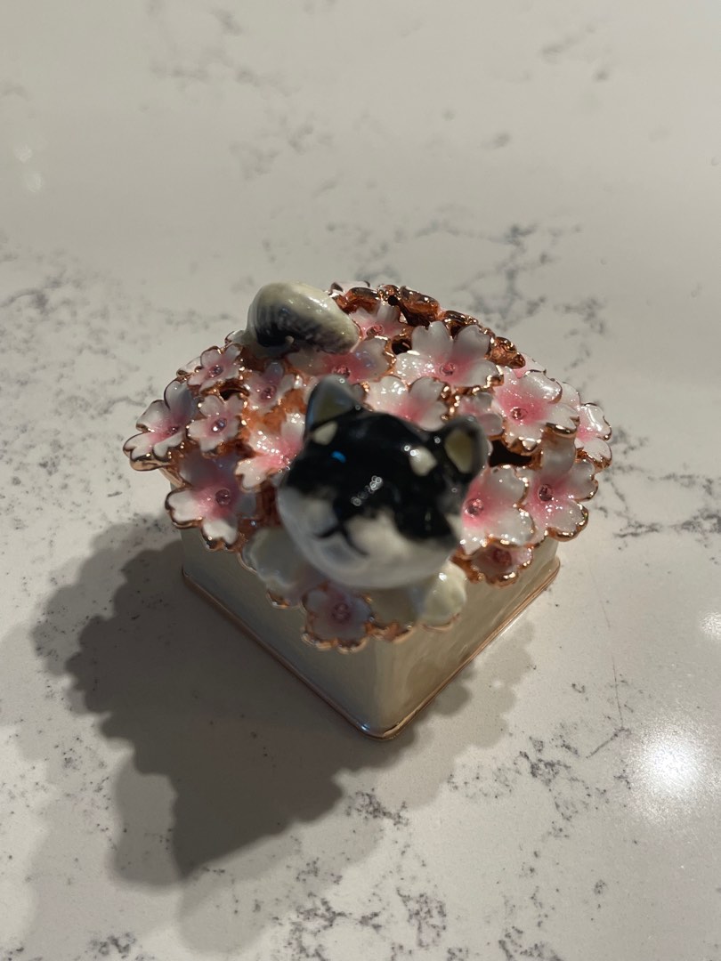 Shiba X Sakura metal jewellery box, Women's Fashion, Jewelry ...
