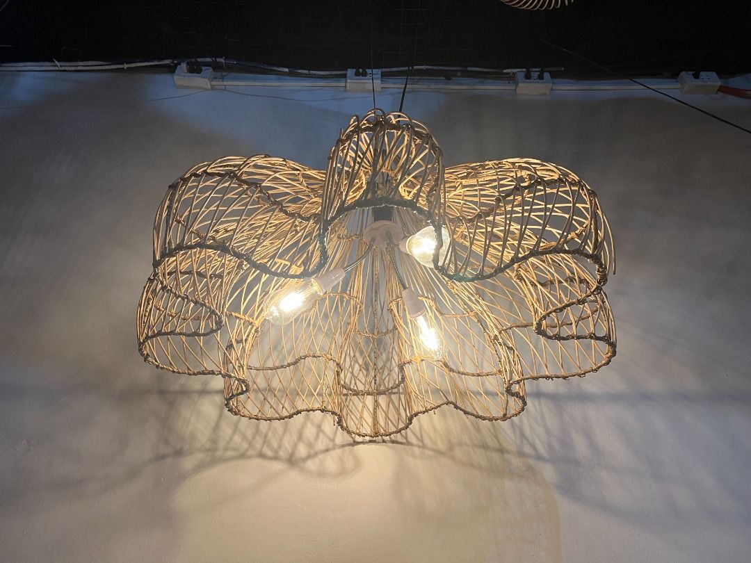 Solihiya Floor Lamp/ Rattan Pendant Lamps, Furniture & Home Living ...